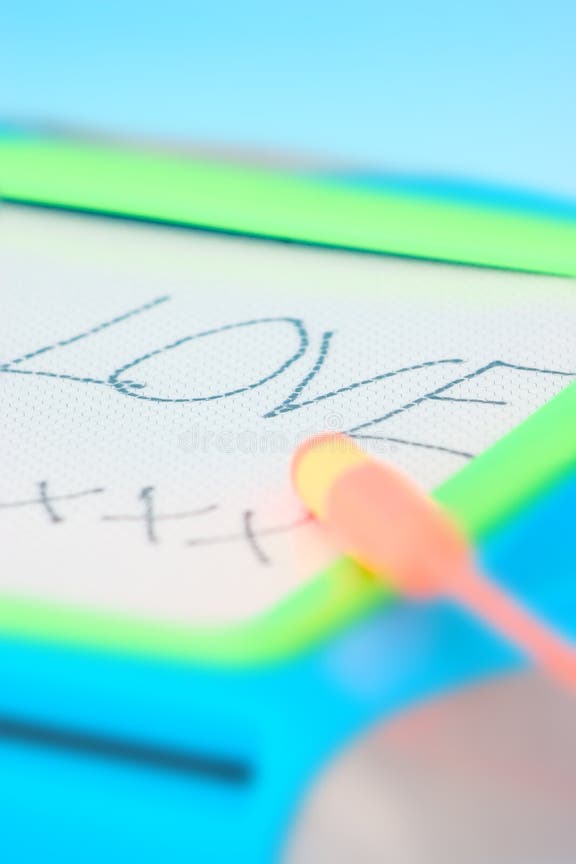 Love message on the board stock image. Image of dear, amore - 14243