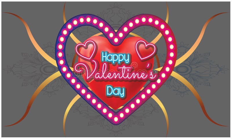 A Love Message on Heart with Background Texture Stock Vector ...