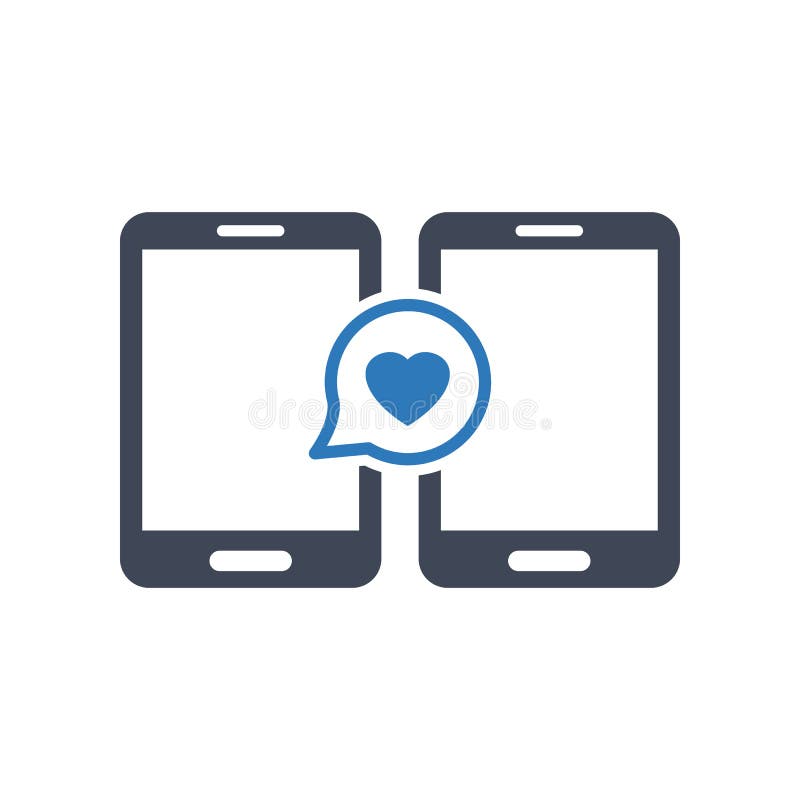 Love Message Icon. Romantic Chat Stock Vector - Illustration of symbol ...