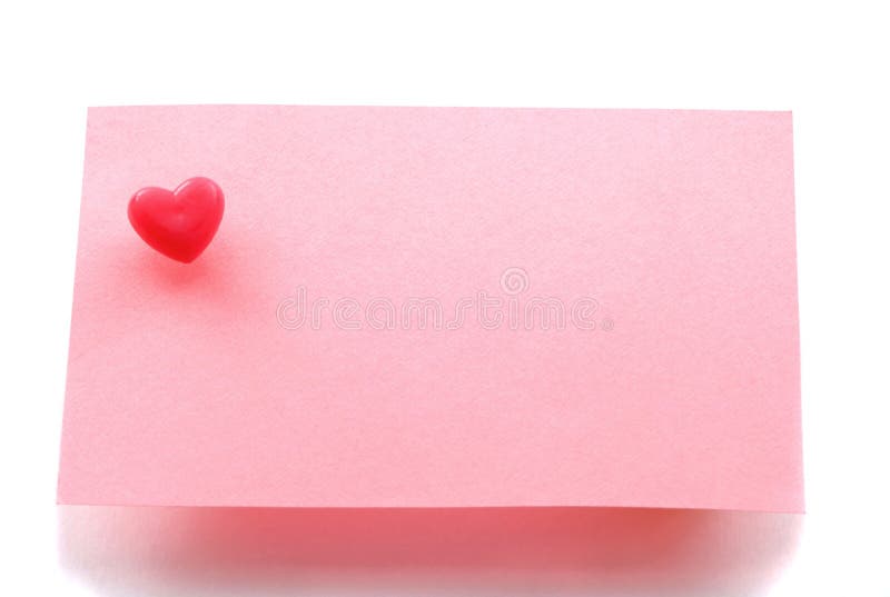 Love message note paper stock image. Image of postit, clip - 7061987