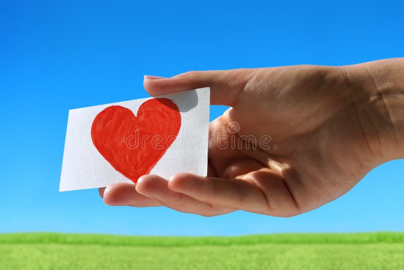 Love message stock photo. Image of paper, sign, holding - 61570226