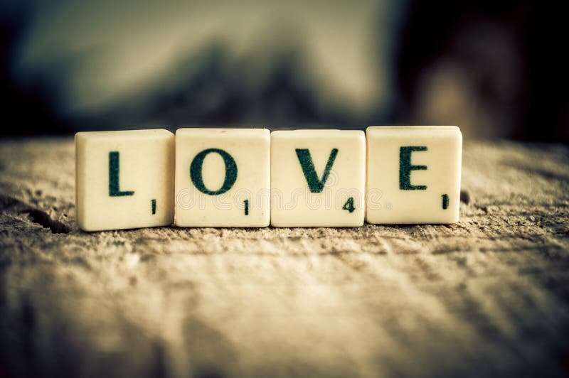 Love message in tiles stock photo. Image of gift, marry - 49965446