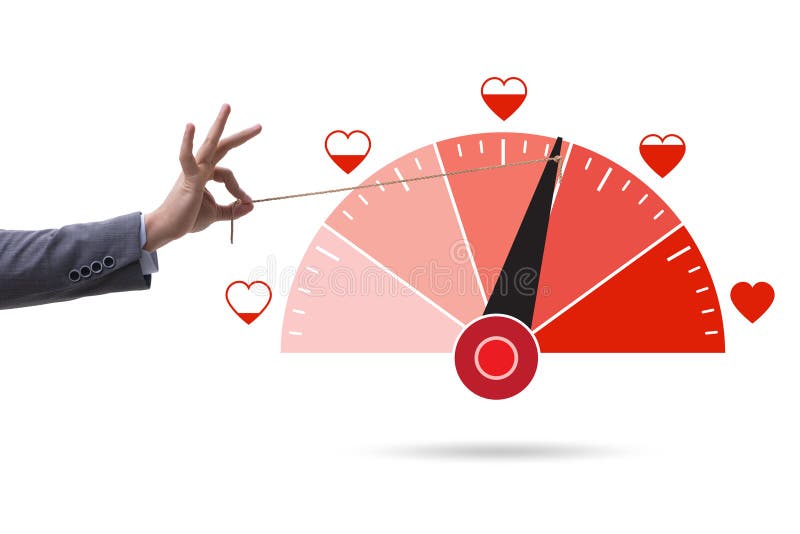 Love Meter Concept for Valentines Day Stock Image - Image of rating ...