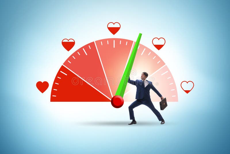 Love Meter Concept for Valentines Day Stock Image - Image of date ...