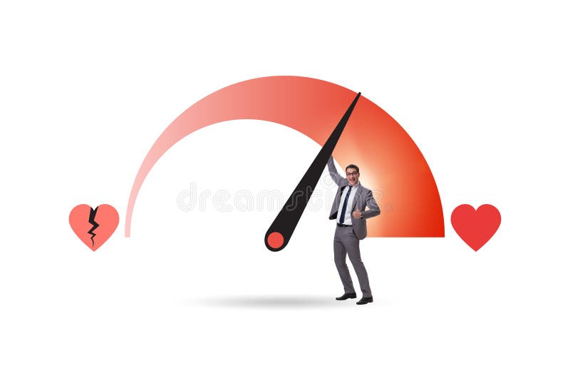 Love Meter Concept for Valentines Day Stock Image - Image of chart ...