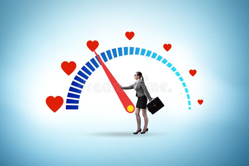 Love Meter Concept for Valentines Day Stock Image - Image of date ...