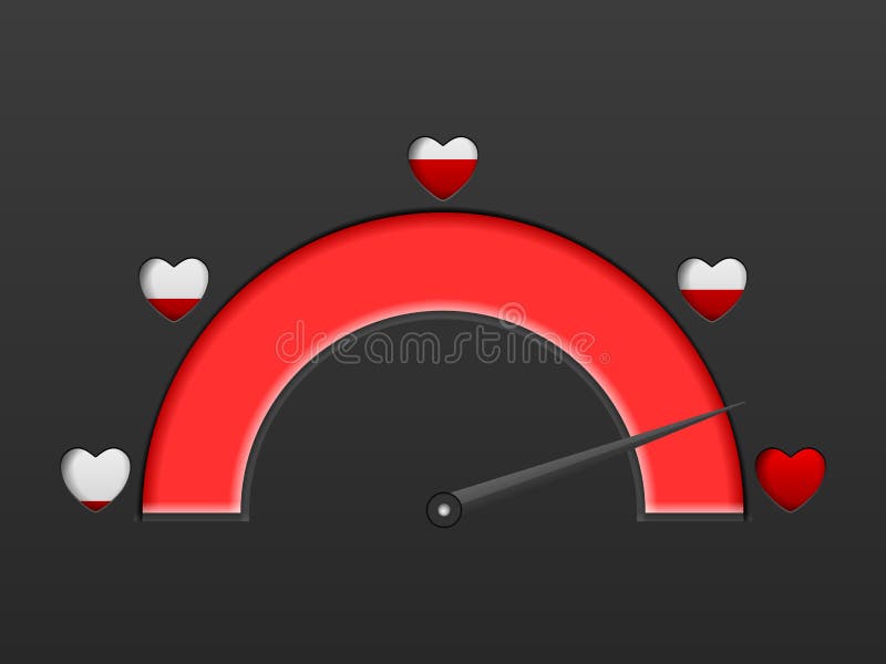 Love meter stock vector. Illustration of wedding, test - 239539400