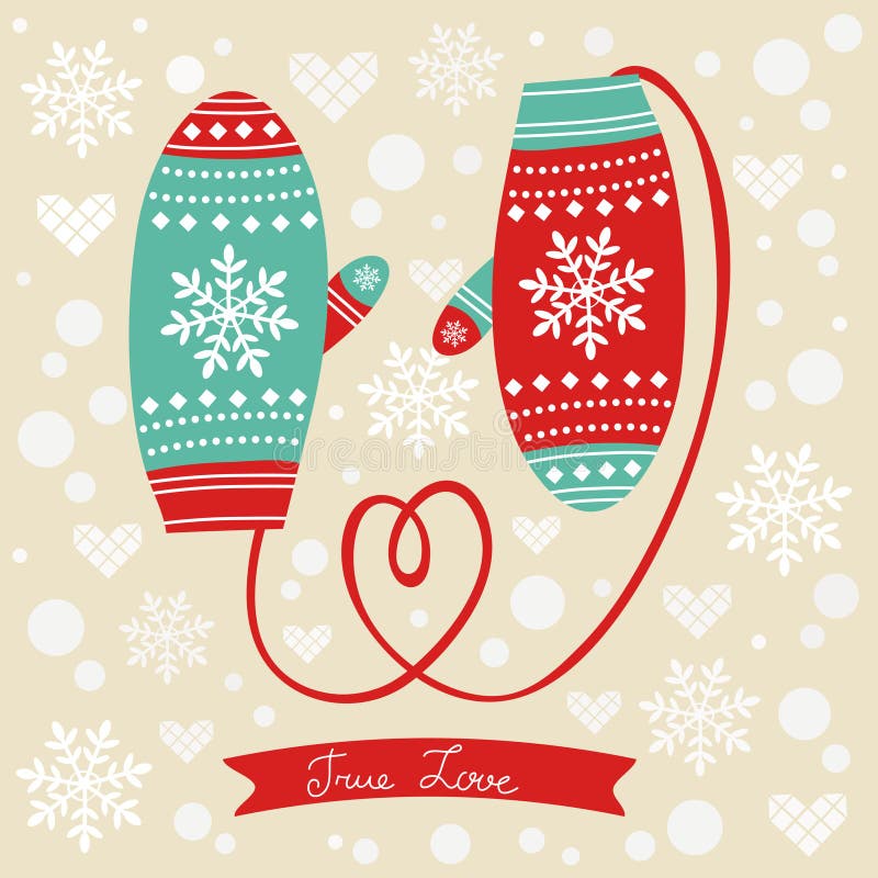 Love Mittens Rope Form Heart Stock Illustrations – 7 Love Mittens Rope ...