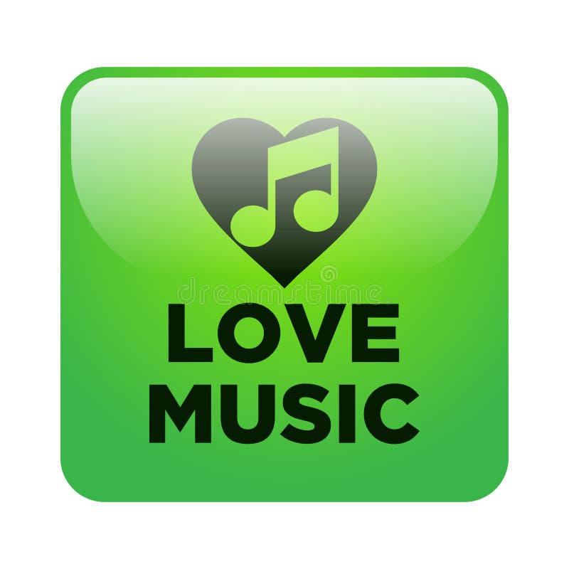 Love Music Heart Musical Notes Symbols Background Stock Illustrations ...