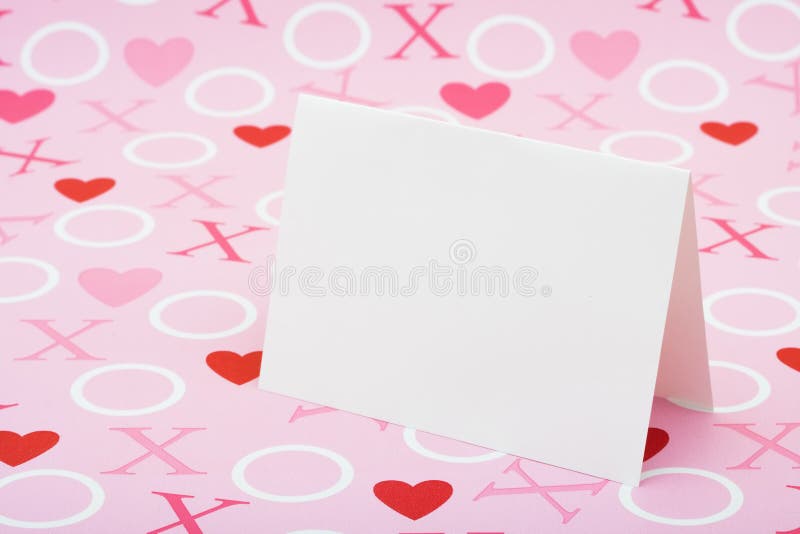 Blank Love Greeting Card on Pink Rose Flower Petals Stock Image - Image ...