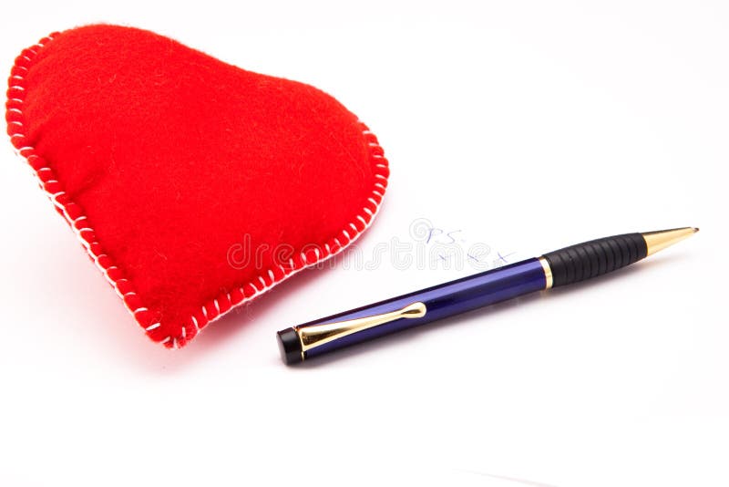 Love note stock image. Image of stitch, paper, white - 17751285