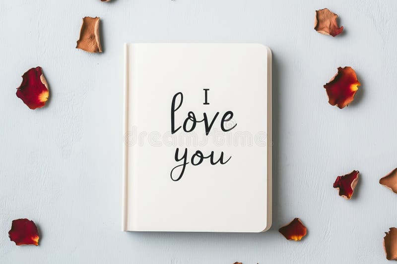 Love Note on a Book with Rose Petals Stock Photo - Image of decoration ...