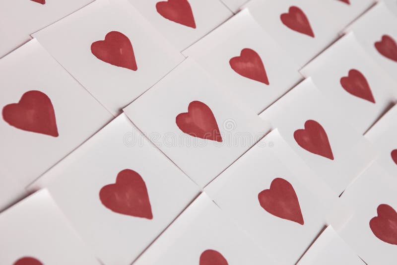 Love Notes. Background for Design with Red Hearts Background with Red ...