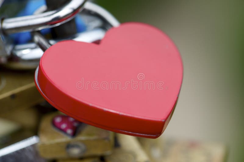 Love padlock stock photo. Image of bridge, iron, heart - 45900362