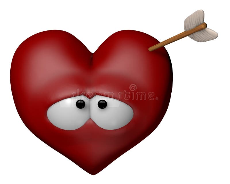 Love pangs stock illustration. Illustration of archery - 23424253