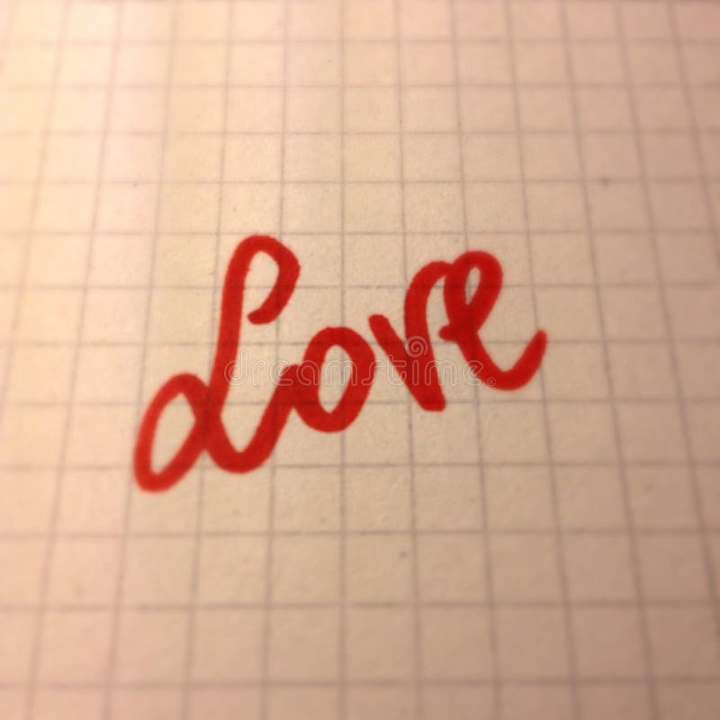 Love on paper stock photo. Image of love, valentines - 49865894