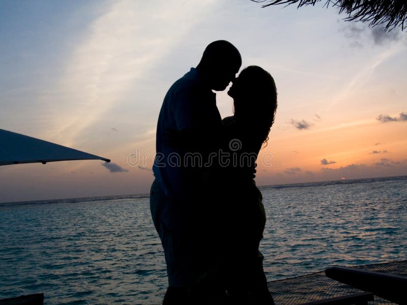 Love in Paradise stock photo. Image of female, hugging - 1018174