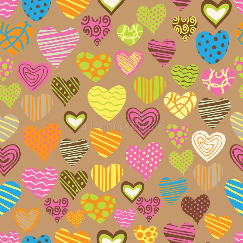 Love pattern seamless stock vector. Illustration of decorative - 65068047