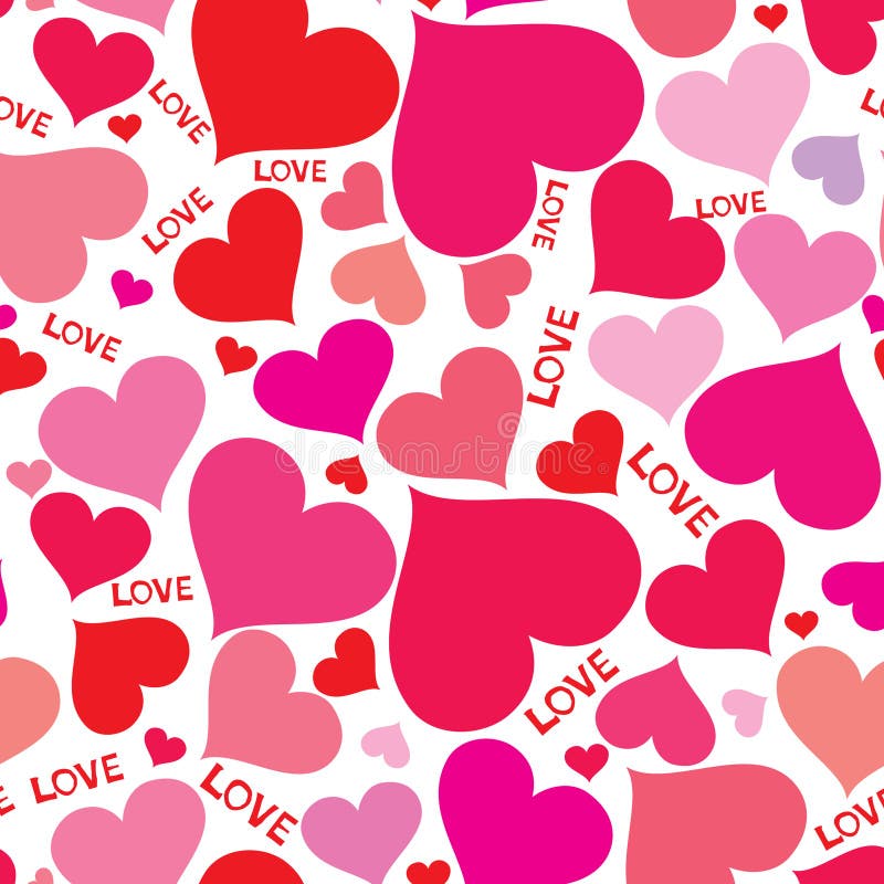 Love pattern stock vector. Illustration of decoration - 50960572