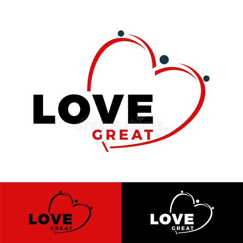 Set of Love People Logo Template Design Vector Stock Vector ...