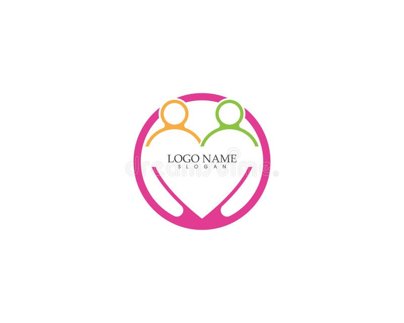 Love People Icon Vector Template Stock Vector - Illustration of ...