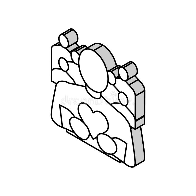 Love People Value Isometric Icon Vector Illustration Stock Vector ...