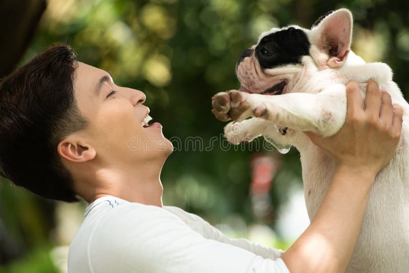 Love for pet stock image. Image of animal, closeup, laughing - 31998945