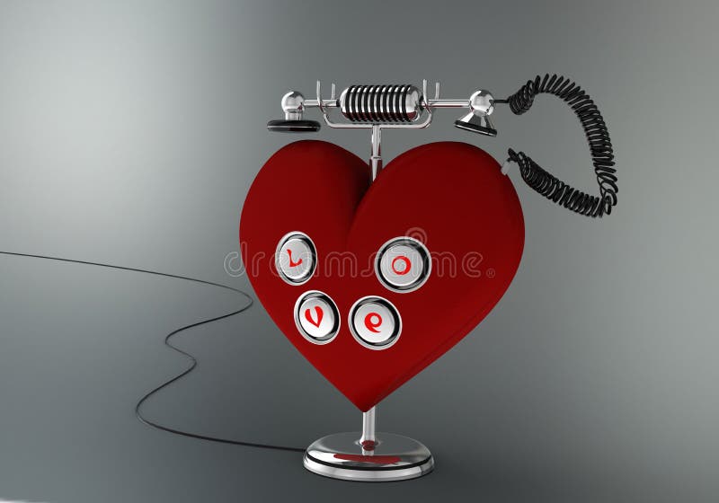 Love the phone. stock illustration. Illustration of vintage - 49022891