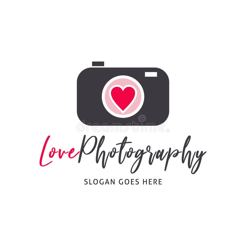 Love Photography Icon Vector Logo Template Illustration Design Stock ...
