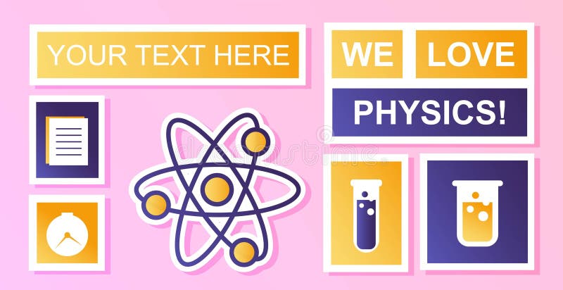 Physics Stickers Stock Illustrations – 104 Physics Stickers Stock ...