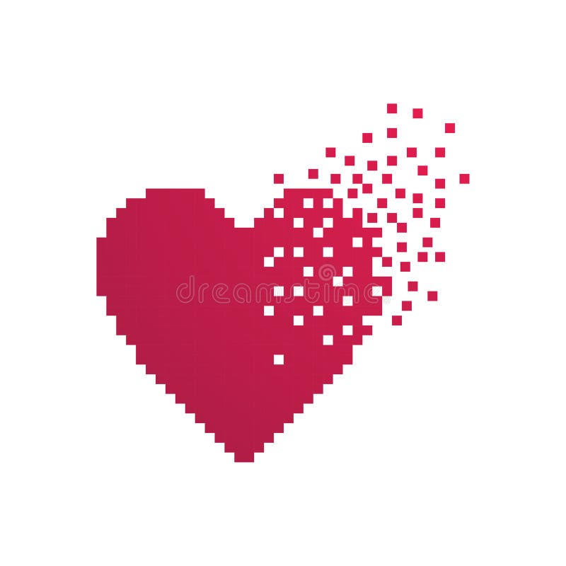 Love pixel art design stock illustration. Illustration of design ...