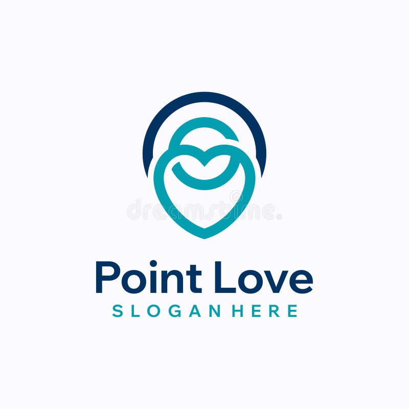 Love Point Logo Design Template Stock Vector - Illustration of location ...