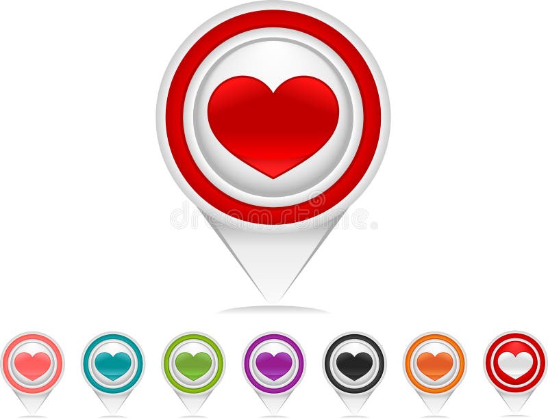 Love pointer stock vector. Illustration of heart, symbol - 35175730