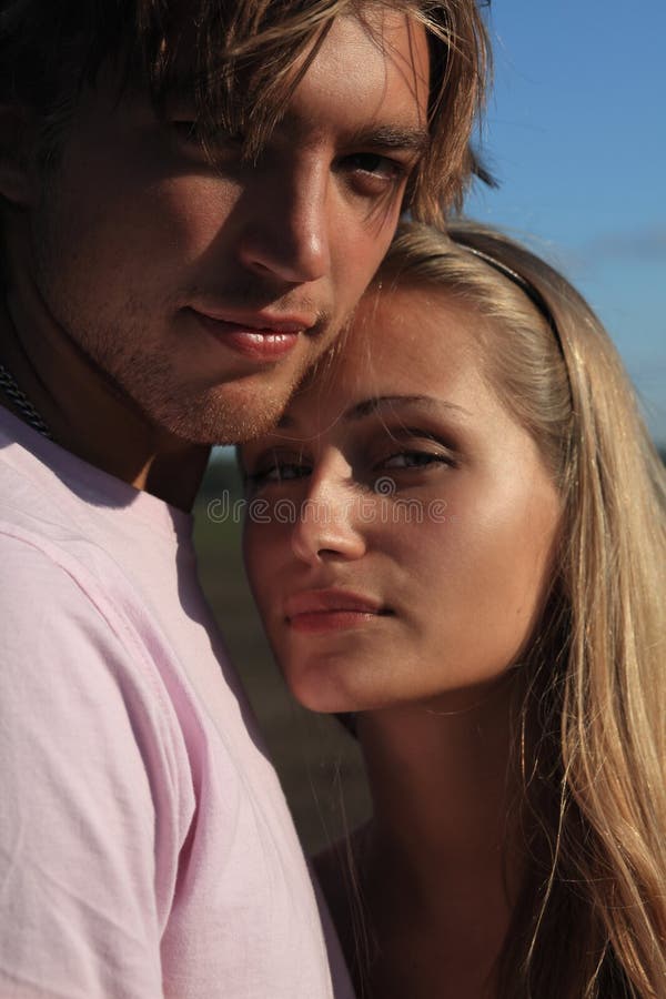 Love portrait stock photo. Image of clouds, romance, casual - 10916984