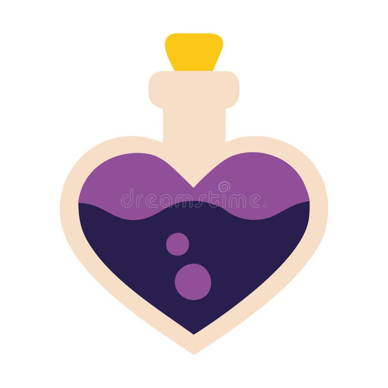 Love Potion Mystic Elixir Bottle Stock Vector - Illustration of vector ...