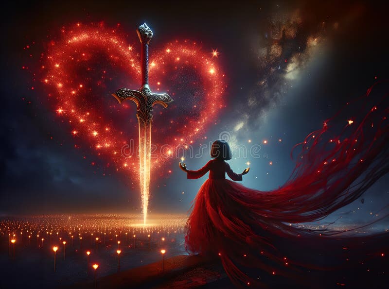 Love and Power, concept stock illustration. Illustration of holiday ...