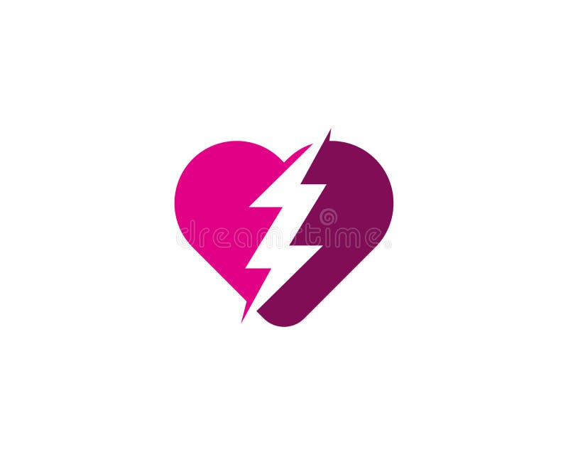 Love Power Energy Icon Logo Design Element Stock Vector - Illustration ...