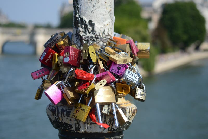 Love is Present always in Paris Editorial Stock Photo - Image of ...