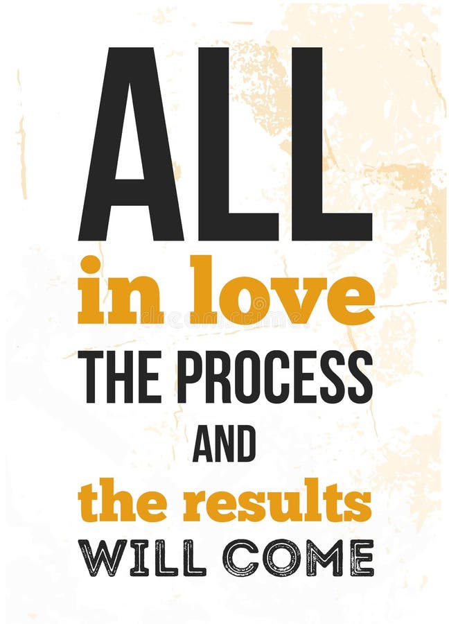 Love the Process Inspirational Quote about Work. Poster Creative Design ...