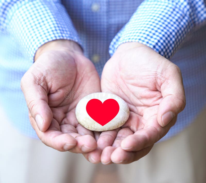 Love or Protect the Heart Concept Stock Image - Image of paper ...