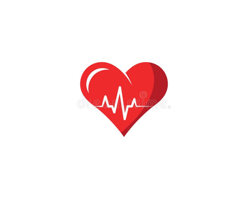Love pulse line logo icon stock vector. Illustration of heart - 149516398