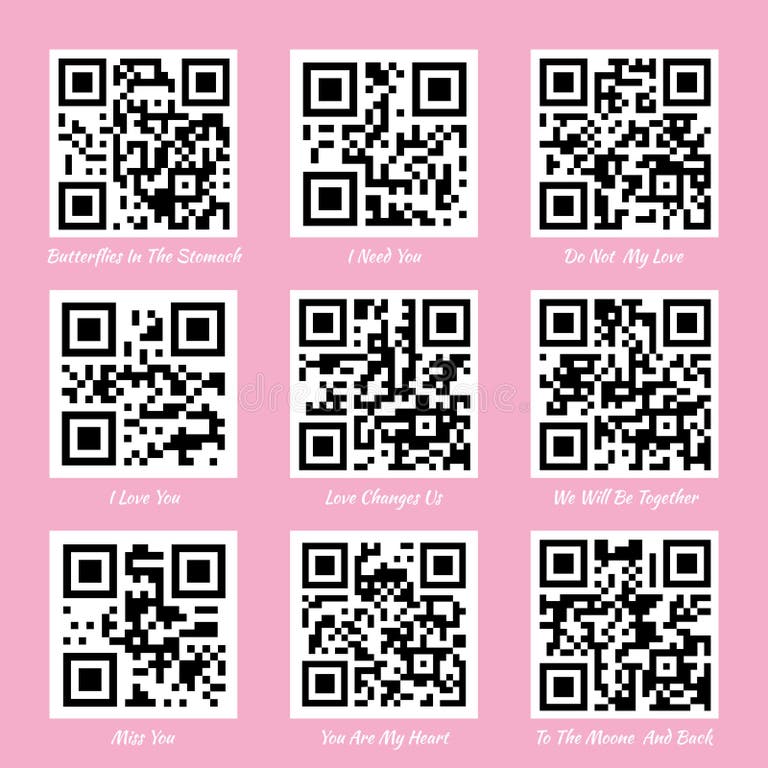 Love Qr Stock Illustrations – 348 Love Qr Stock Illustrations, Vectors ...