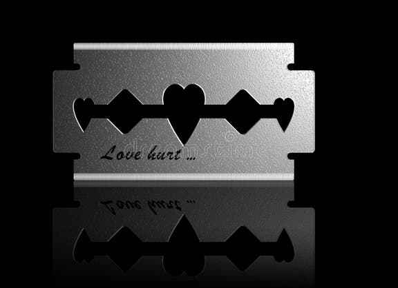 Love razor stock illustration. Illustration of black - 17865260