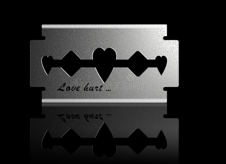 Love razor stock illustration. Illustration of black - 17865260