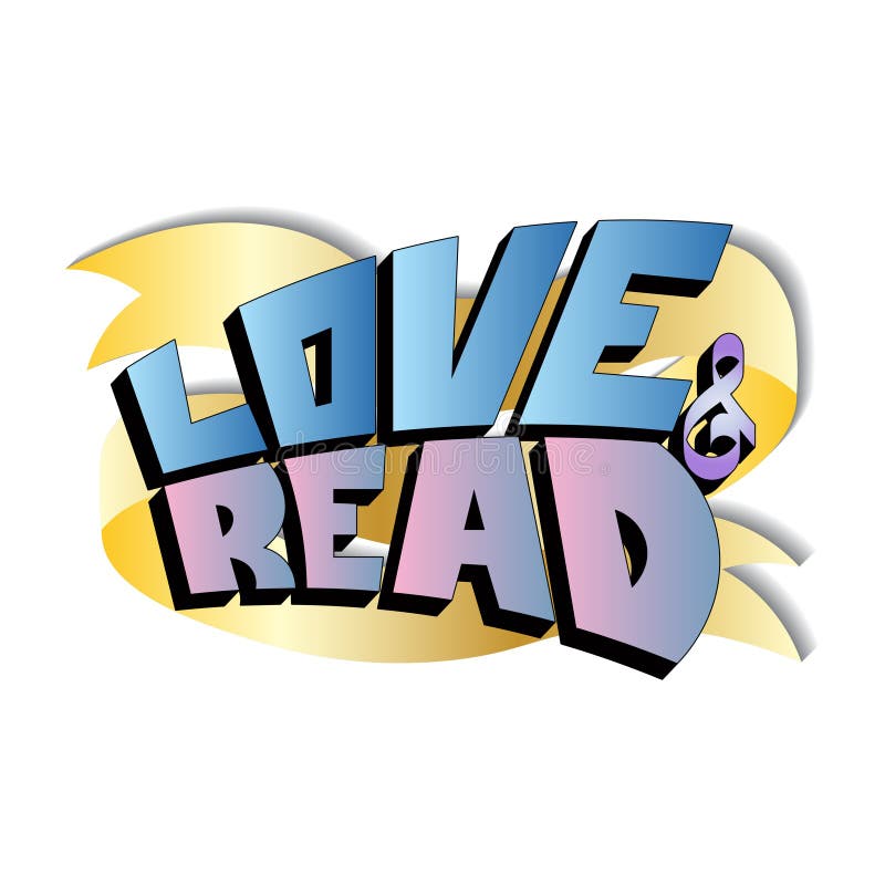 I Love To Read - Children Education Poster with Cartoon Kids Reading ...