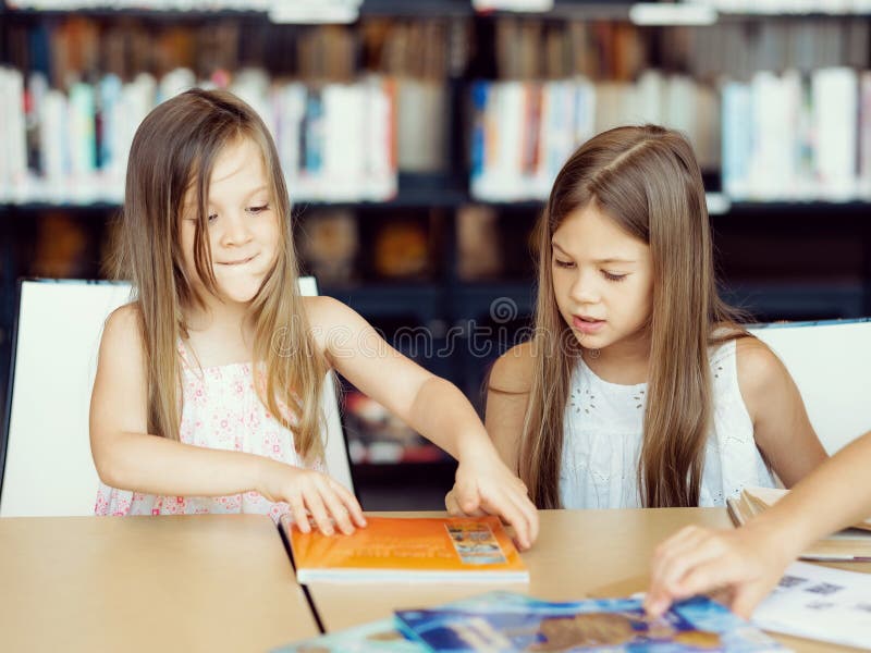 We love reading stock photo. Image of girl, scholar, elementary - 55898696