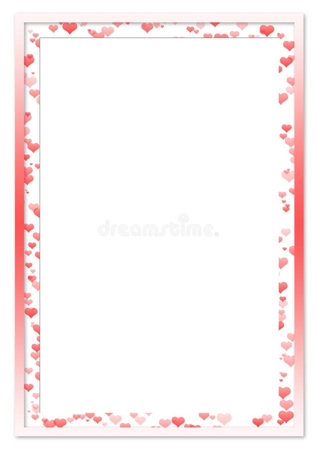 Love red frame for photo stock illustration. Illustration of border ...