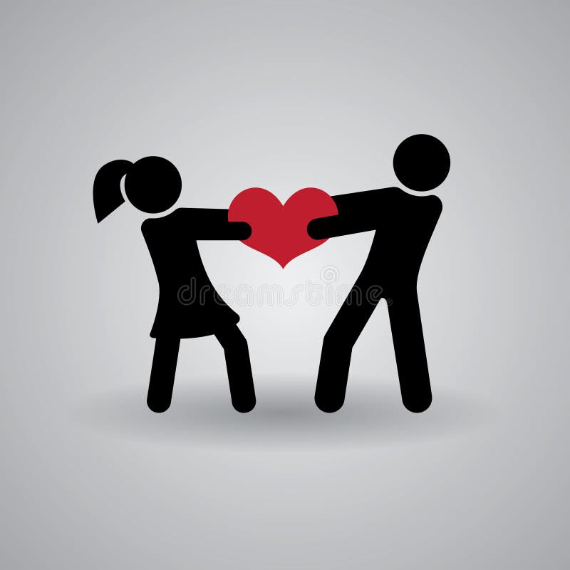 Love and Relationship Stickmans Stock Vector - Illustration of husband ...