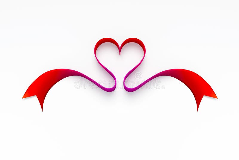 Love ribbon stock illustration. Illustration of celebration - 13853241
