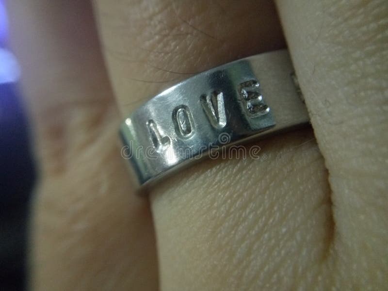 The love ring. stock image. Image of metal, ring, product - 84437077